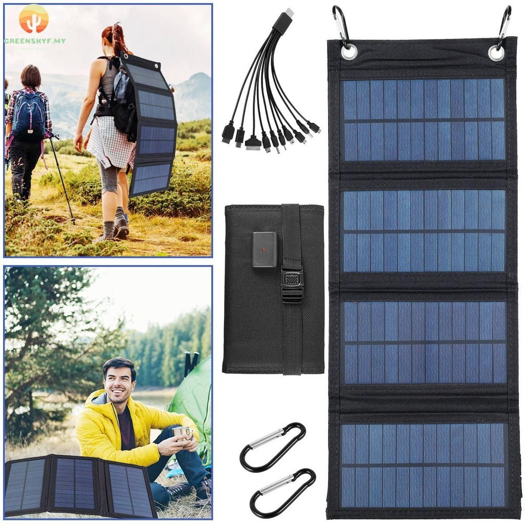 100W Solar Panel Folding Charger IP65 Waterproof USB Solar Power ...