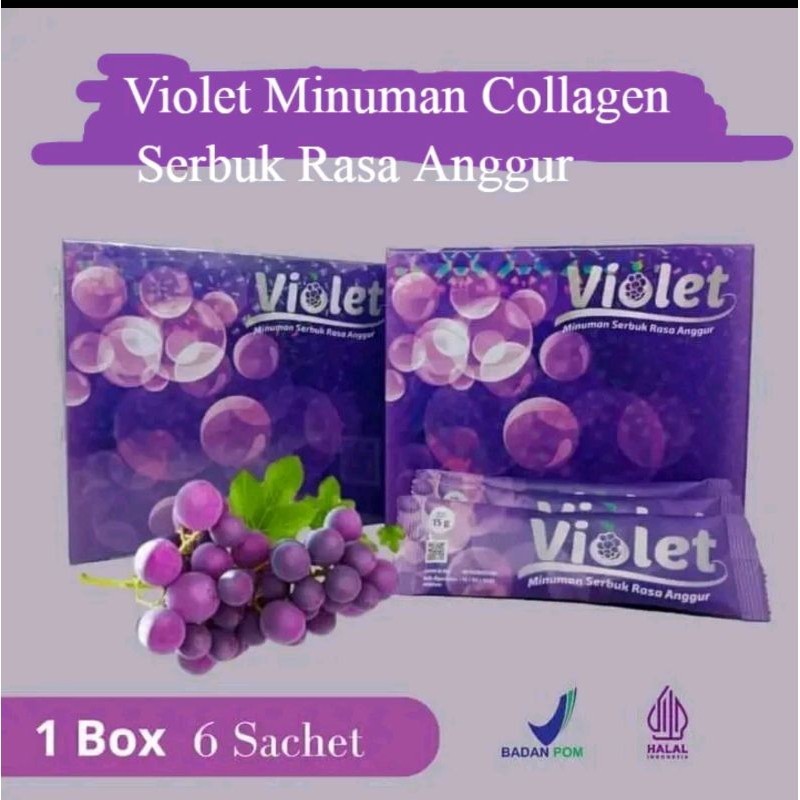 Bpom COLLAGEN Powder - Violet COLLAGEN - Violet COLLAGEN - Original Basu COLLAGEN Drink Contains ...