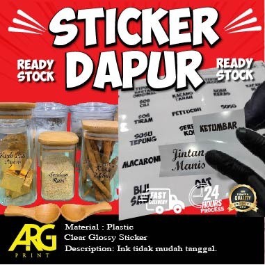 STICKER DAPUR WATERPROOF,STICKER DAPUR LUTSINAR,STICKER DAPUR KALIS AIR ...
