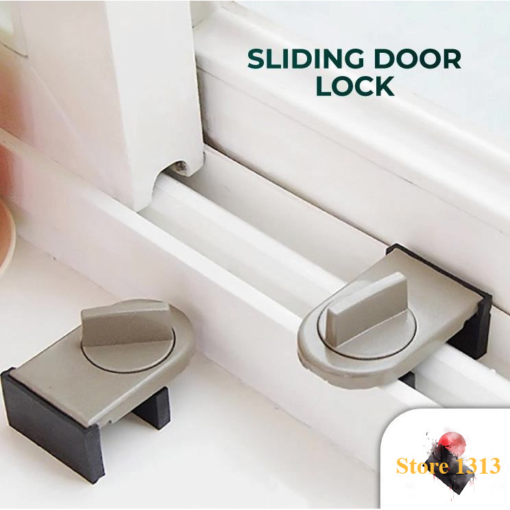 Sliding door Stopper Safety Lock Sliding Move Window Lock Door Sash ...