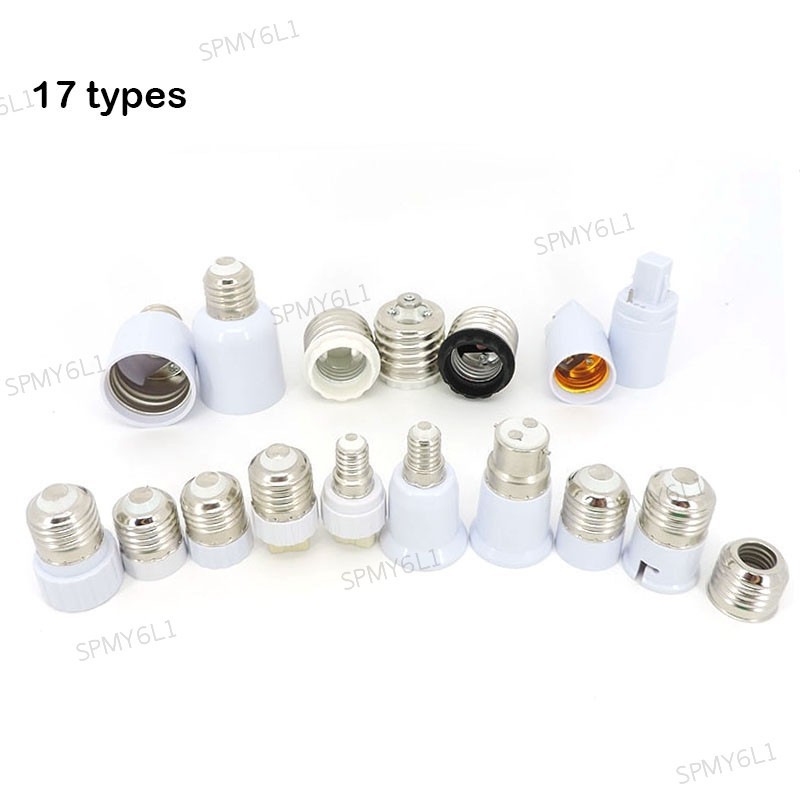 1x E27 E40 E14 to E27 GU10 G9 E12 B22 MR16 LED light Bulb Holder Converter AC base power Socket ...