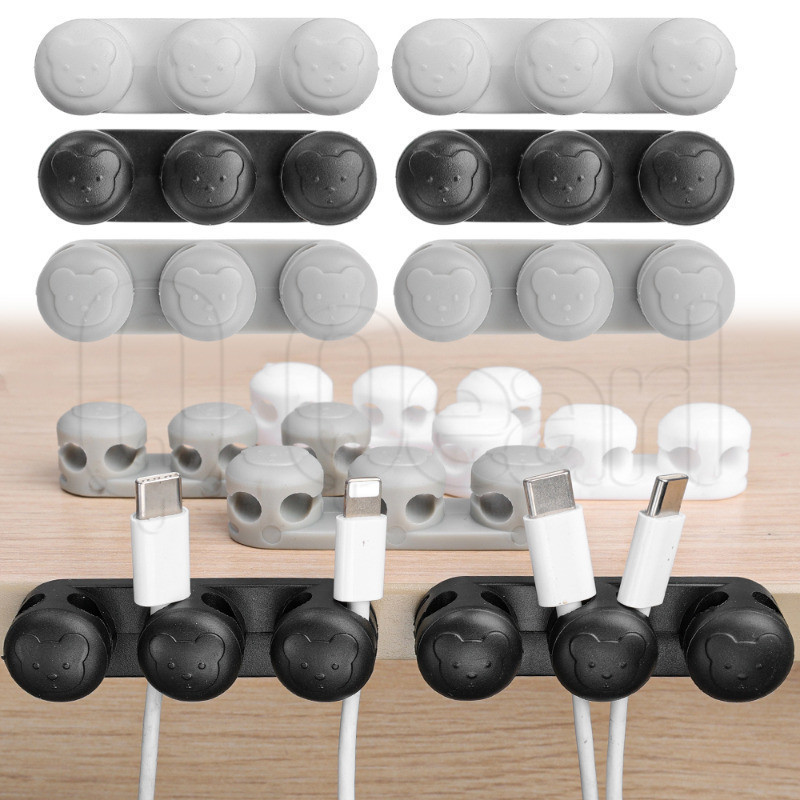 Cartoon Little Bear Cable Organizer - Flexible Cable Holders - Cable ...