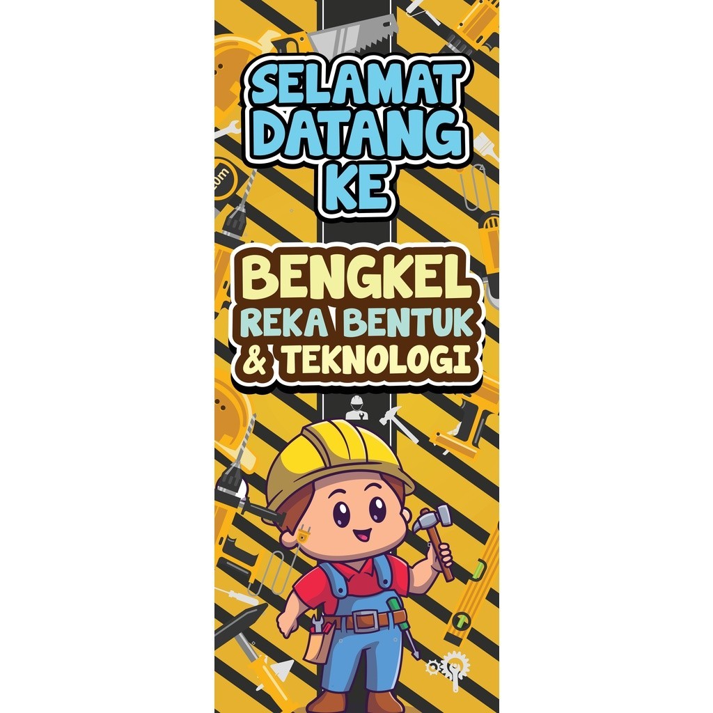 BUNTING SELAMAT DATANG KE BENGKEL / SET KECERIAAN SEKOLAH - 5 PILIHAN ...
