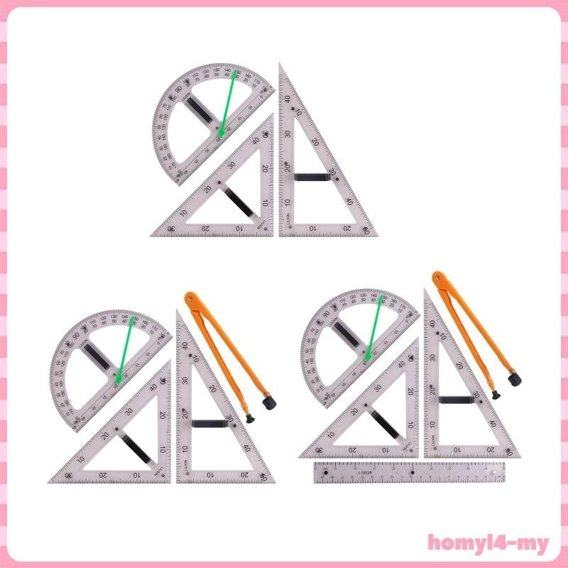 [HomyldfMY] Large Math Ruler Set Drawing Tool Whiteboard Chalkboard ...