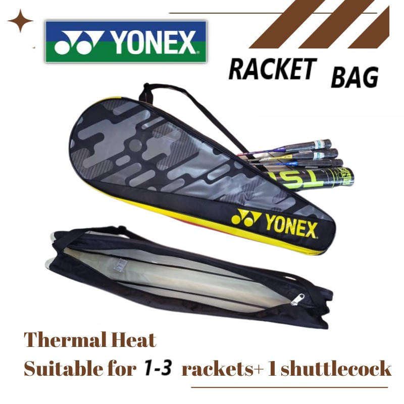 Racket bagpack Badminton Rackets bag Raket beg YONEX Raket Bag Original ...