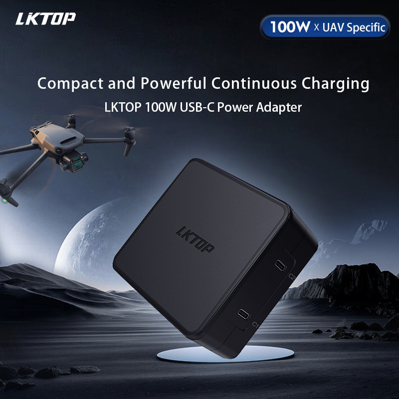 100W Drone Fast Charging USB-C Power Adapter for DJI Drones Camera RC ...