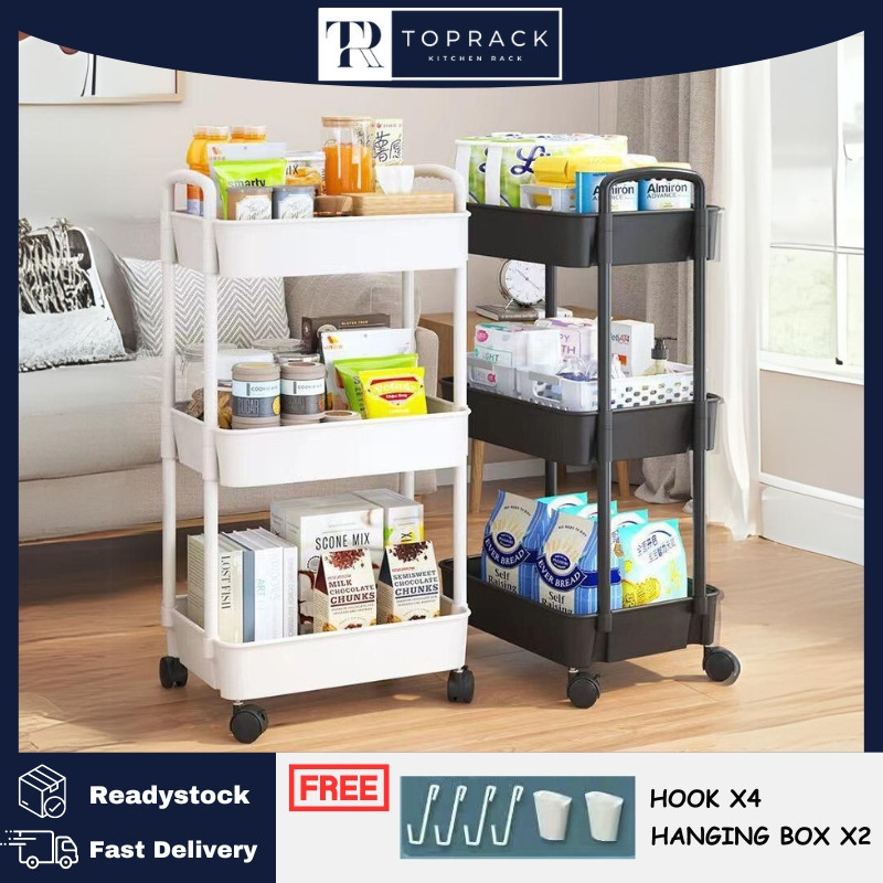 Multifunction 3/4/5 Tier Trolley Rack / trolley rack /kitchen trolley ...
