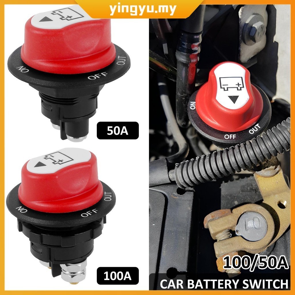 Battery Disconnect Switch 12V-48V Battery Power Cut Off Switch Heavy ...