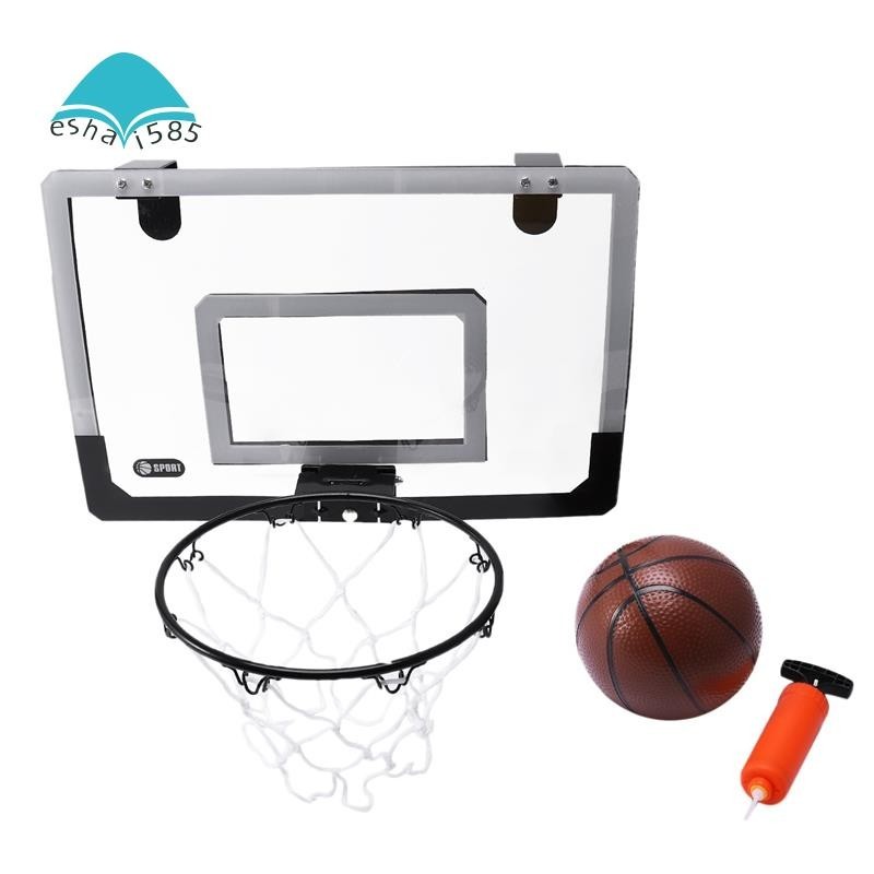 Mini Basketball Hoop With Ball 18 inch x12 inch Shatterproof Backboard ...