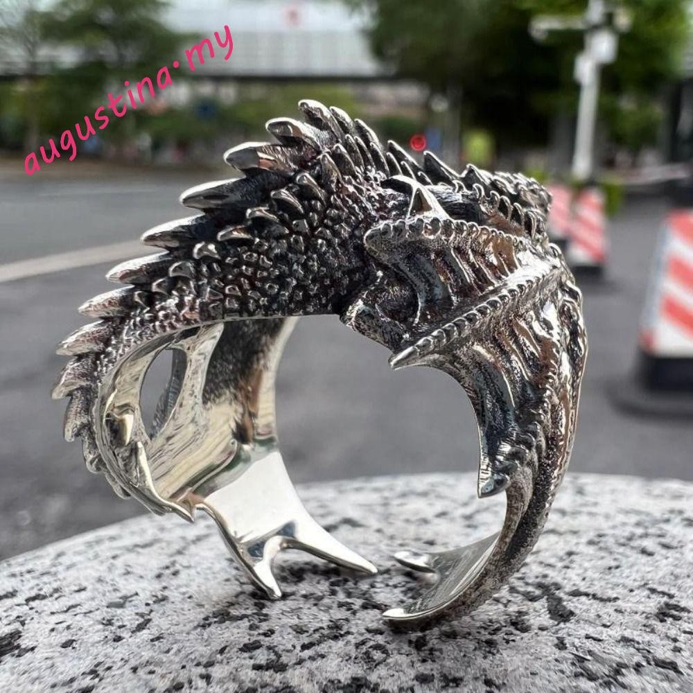 AUGUSTINA Dragon Rings, Punk Style Opening Pterosaur Wings Ring ...