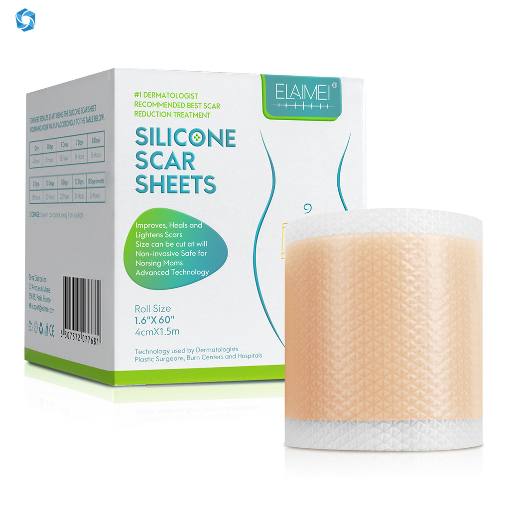 LM ELAIMEI Silicone Gel Strips Patch Silicone Scar Sheets Reusable ...