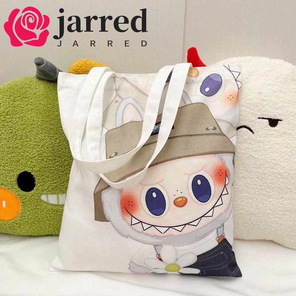 JARRED Labubu Canvas Bag, Mickey Kuromi Labubu Shoulder Bag, Portable ...