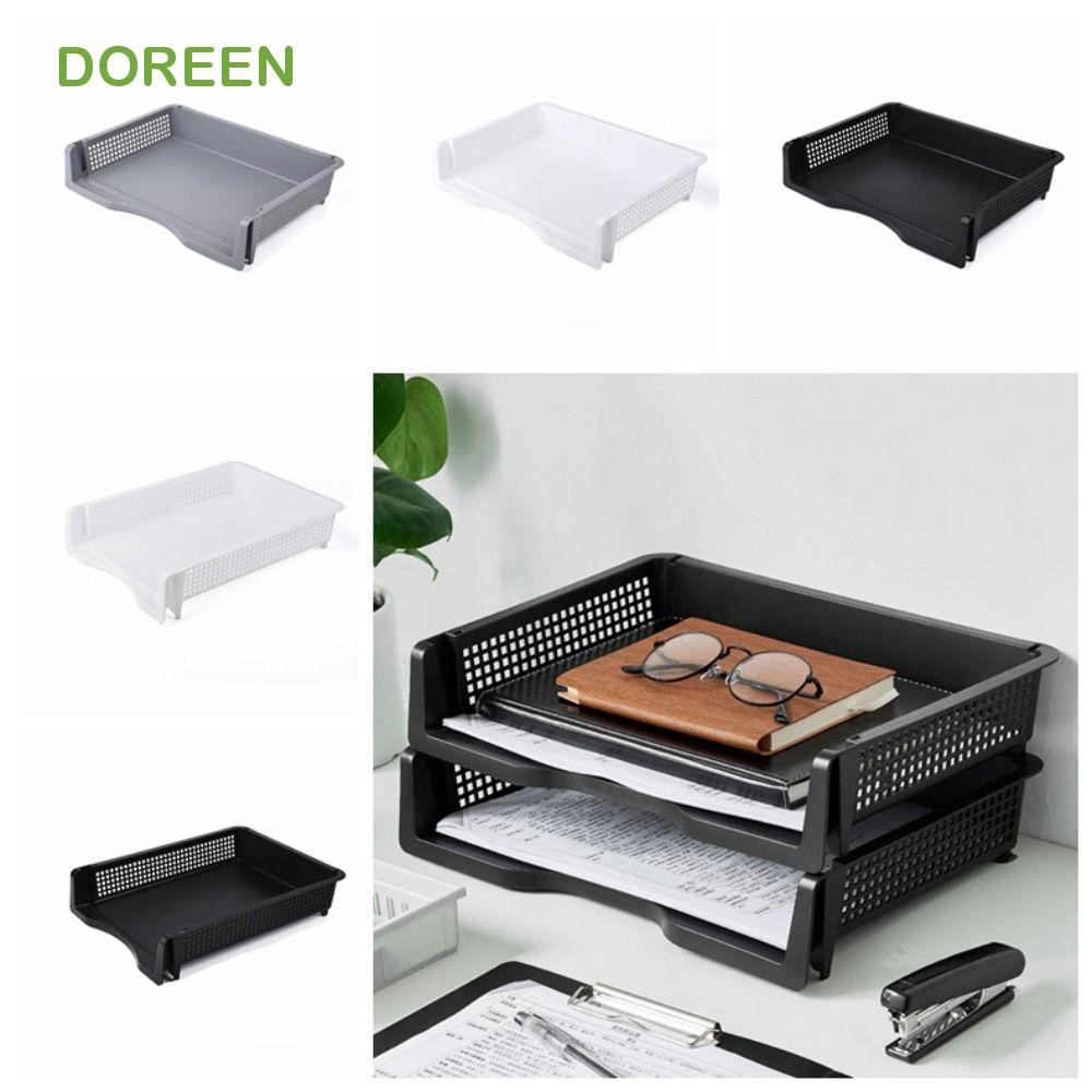 DOREEN Stackable File Rack, Desktop Organizer File Organizer A4 File ...