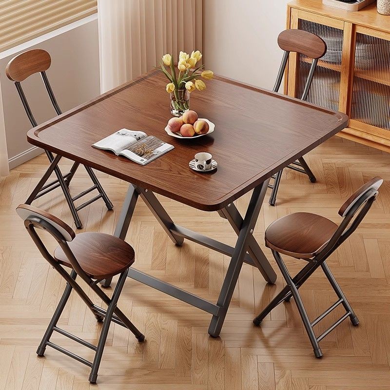 Meja Makan Rumah Boleh Lipat Meja Mahjong Pelbagai fungsi Meja Makan ...