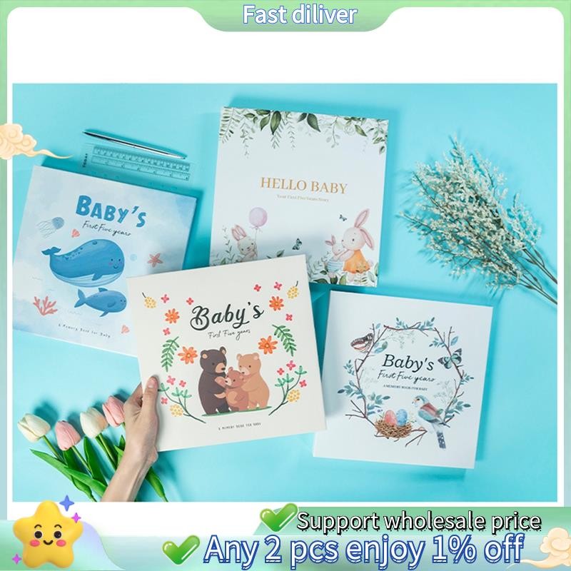 GT-Baby Memory Book Scrapbook Photo Album Pregnancy Diary Cute Animal ...