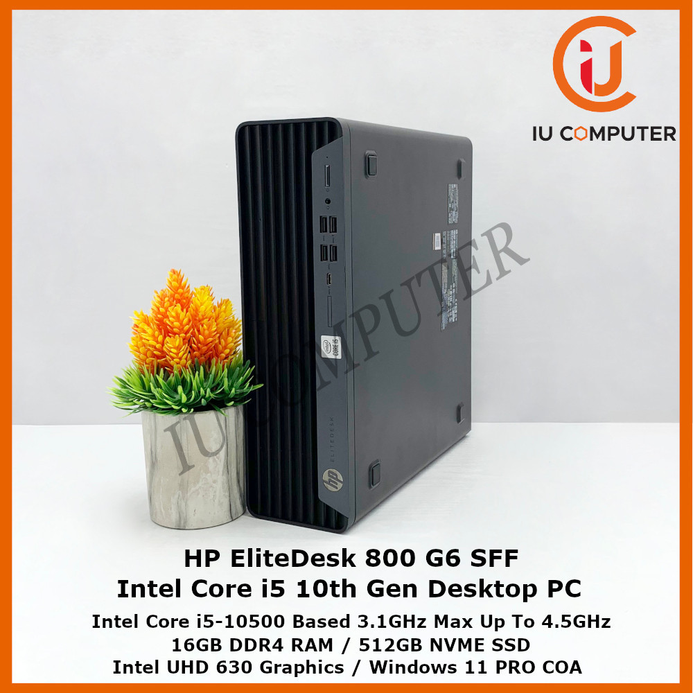 HP ELITEDESK 800 G6 SFF INTEL CORE I5-10500 16GB RAM 512GB NVME SSD ...