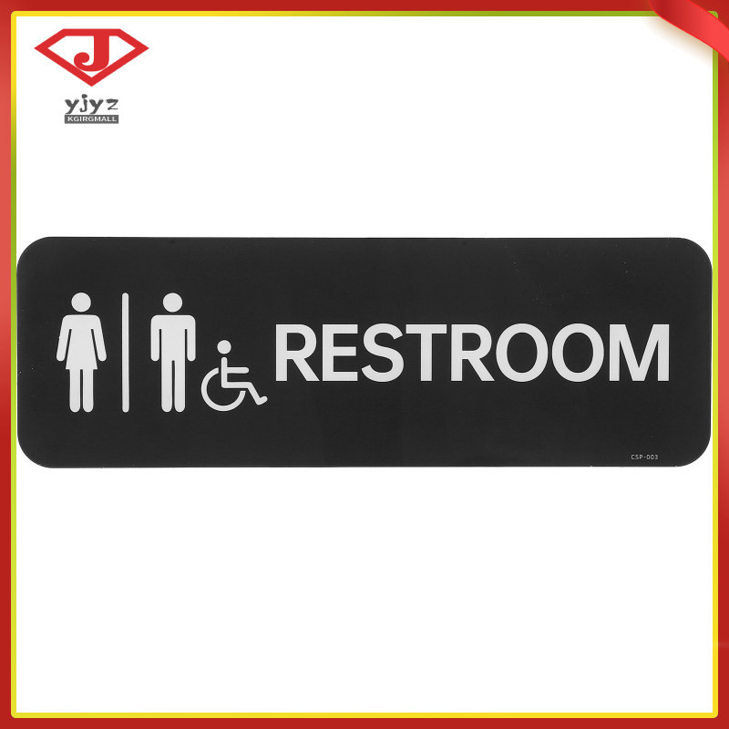 Toilet Bathroom Decor Sign Restroom House Number Universal Tin Signs ...
