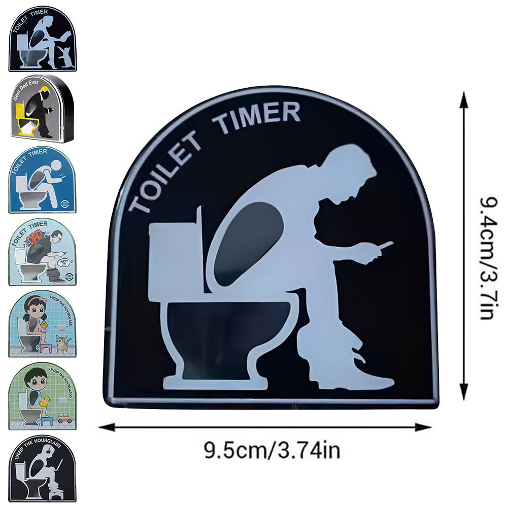 Funny Toilet Timer 5 Minutes Restroom Clock Hourglass Manage Time Gift ...