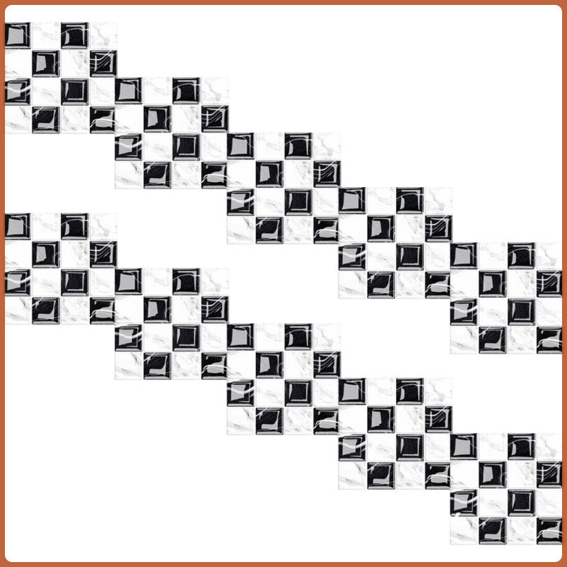 【Ready Stock】 10 Sheets Square Accessories Wall Tiles Peel and Stick ...