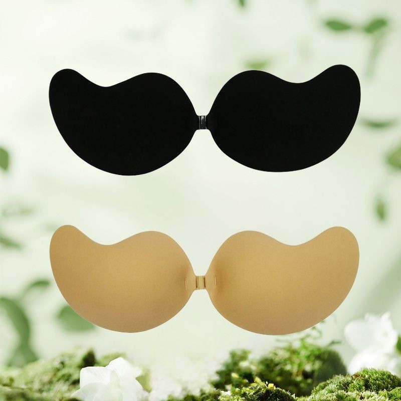 Mango bra Silicone Wireless Invisible Underwear Strapless Nipple ...