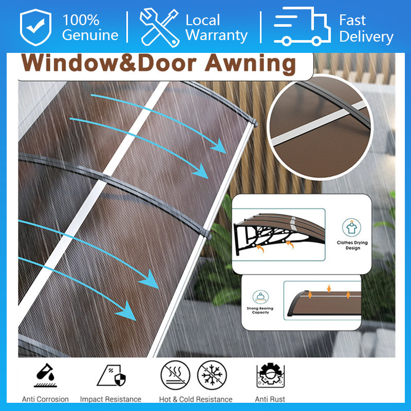 Awning Rumah Door Window Awning Roof Outdoor Canopy Rain Protection ...
