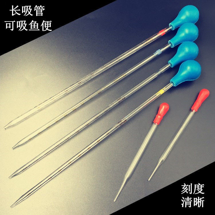 Lengthened Glass Graduated Straw Rubber Head Dropper Liquid Tube ...