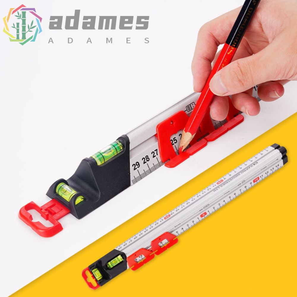 ADAMES Level Marking Ruler, High Precision Aluminum Alloy Bubble Level ...
