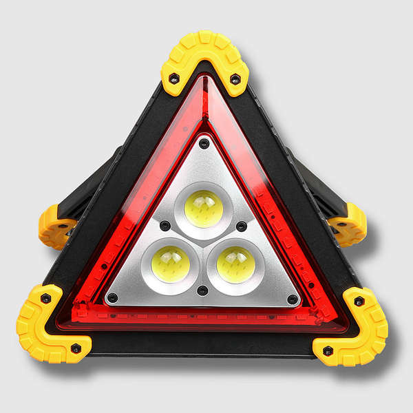 triangle sign board spotlight solar lampu emergency Germany Japan ...