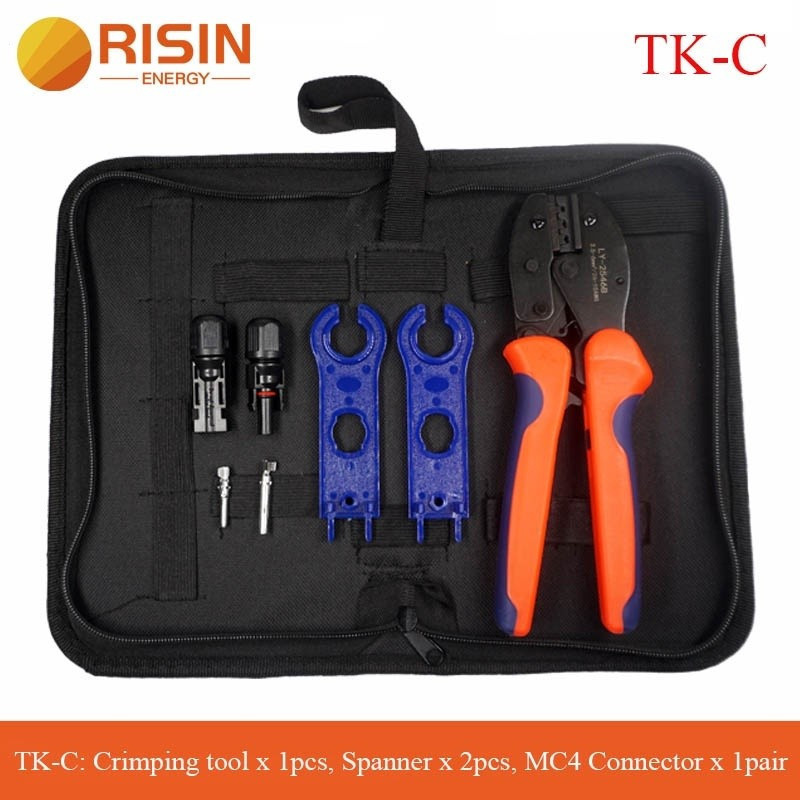 Easy Pack MC4 Tools Bag PV Tool Kit Solar Crimping Tool Wire Stripper ...