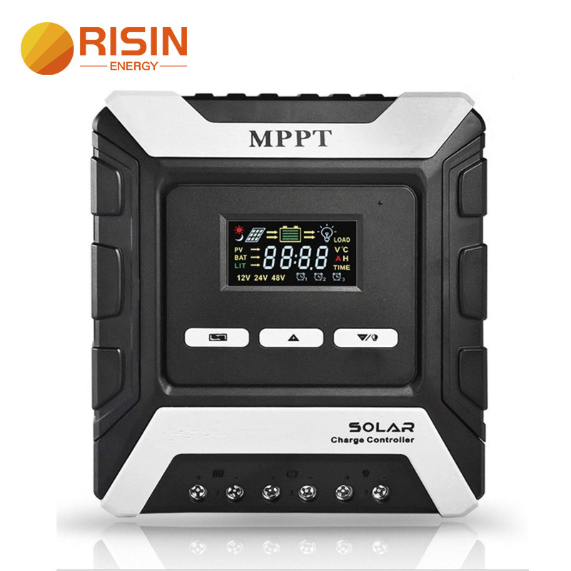 Risin 12V 24V 48V solar system Intelligent MPPT Solar Charge Controller in Photovoltaic Charger ...