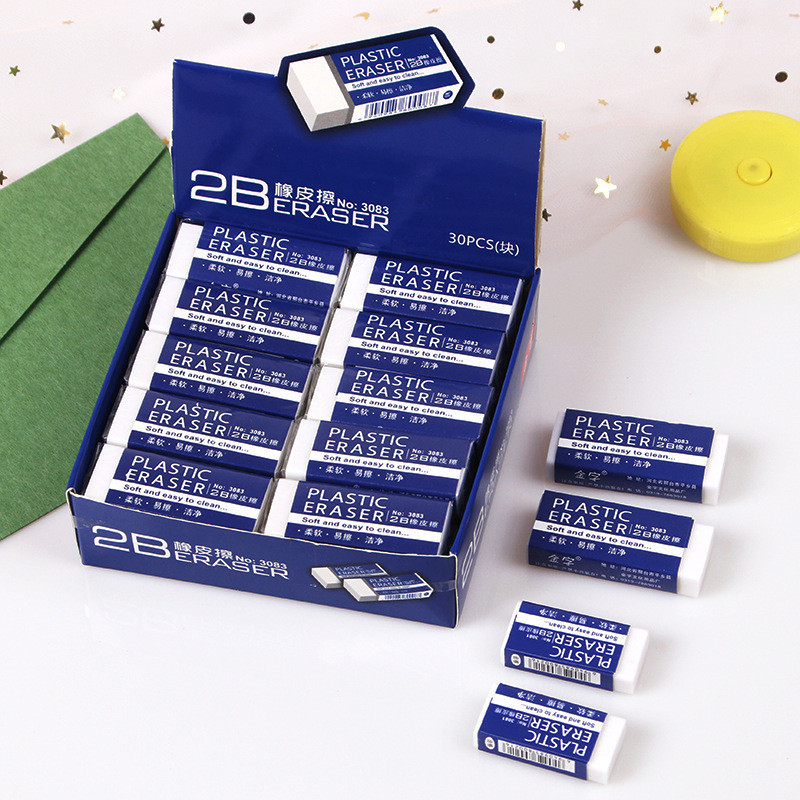 Stationery 2B eraser white student exam drawing with eraser school ...