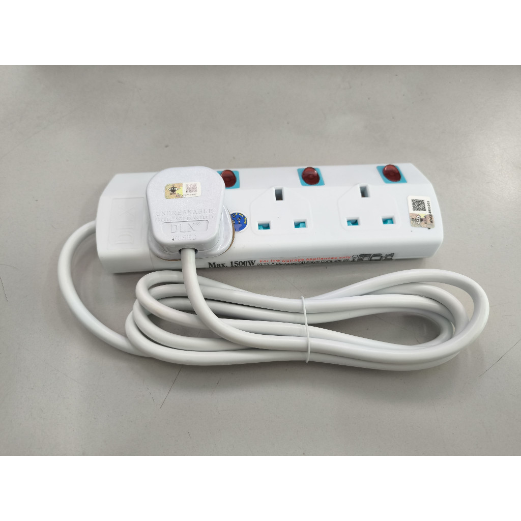 Extension 3 Plug 2 3 4 5 Gang Sirim 5m Heavy Light Duty Extension Trailing Socket