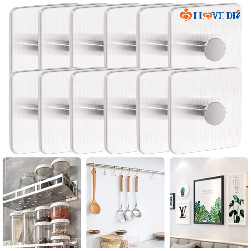 Photo Frame Hanging Hook Stainless Steel Invisible Wall Hooks Mount ...