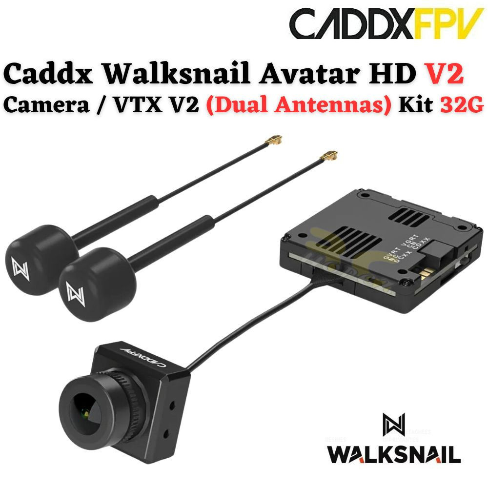 Caddx Walksnail Avatar HD V2 Camera / VTX V2 (Dual Antennas Version ...