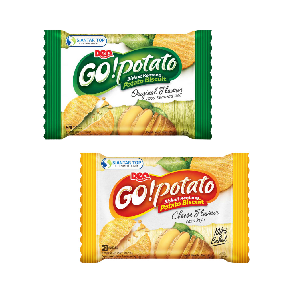 Original go potato and cheese 1 pack contains 10 pcs and 1 pack ...