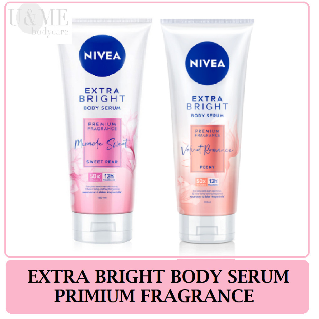 Nivea Extra Bright Premium Fragrance Miracle Sweet (Sweet Pear) /Velvet ...