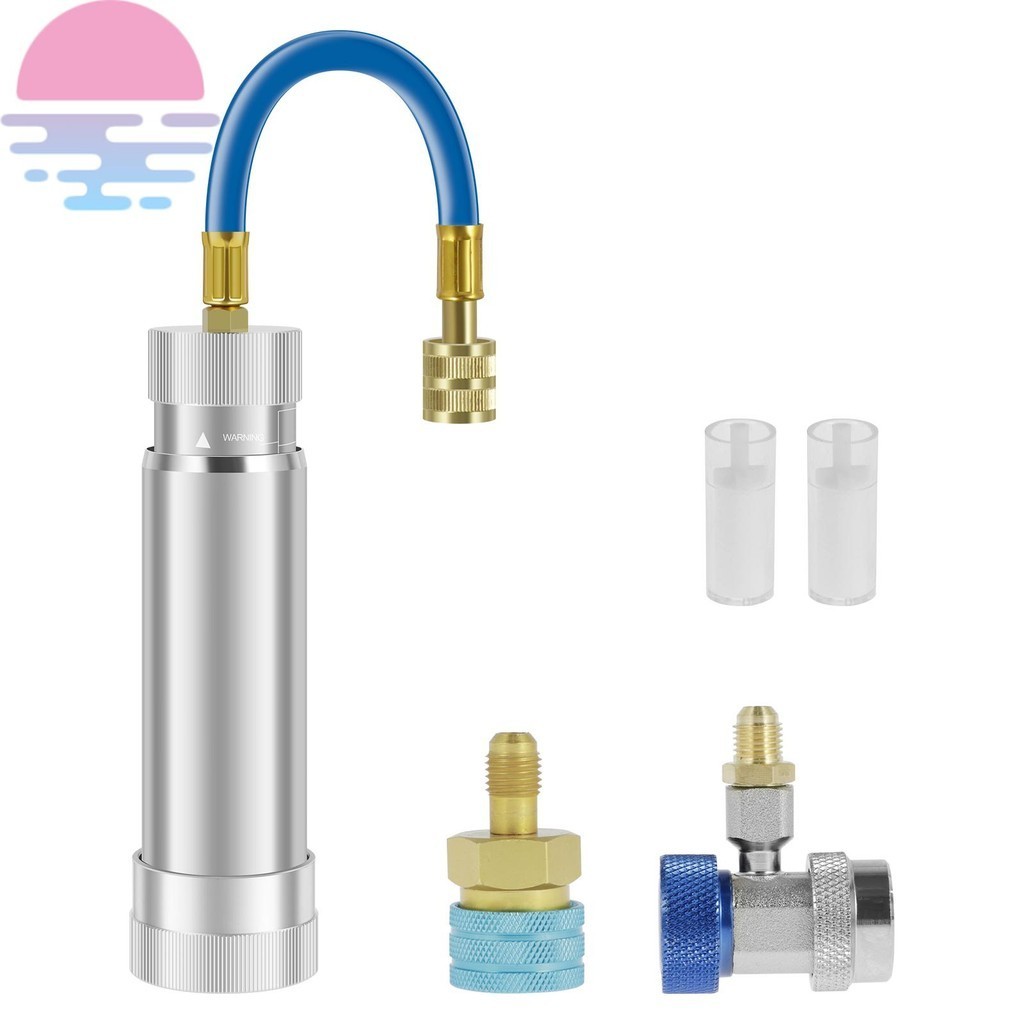 Oil Dye Injector Kit R1234YF/R134A AC Oil Dye Injector with 2 ...