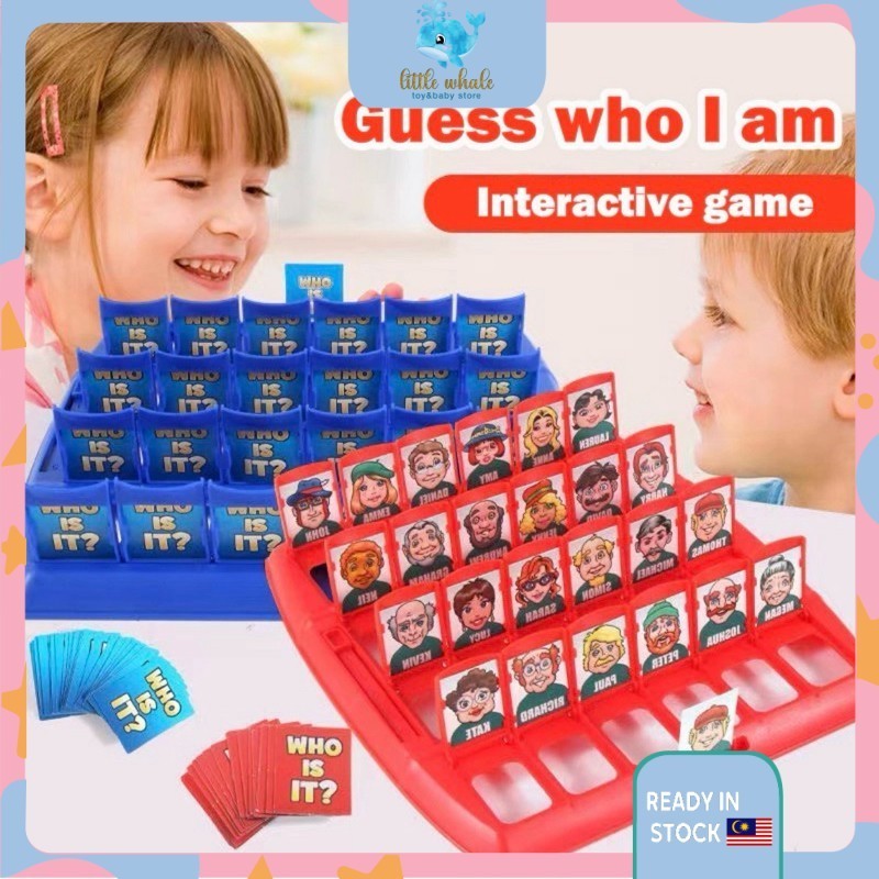 🐳Guess Who Is It? Board Game Fun Party Family Guessing Games ...