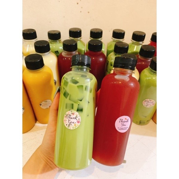 100 330ml round plastic bottles with thank you stamp | Shopee Malaysia
