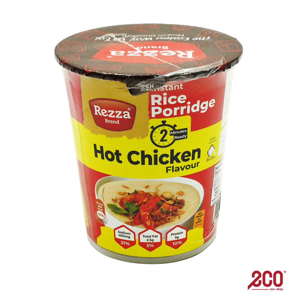 Rezza Brand Rice Porridge with Hot Chicken Flavour 54g - AB-L010-T03-17 ...