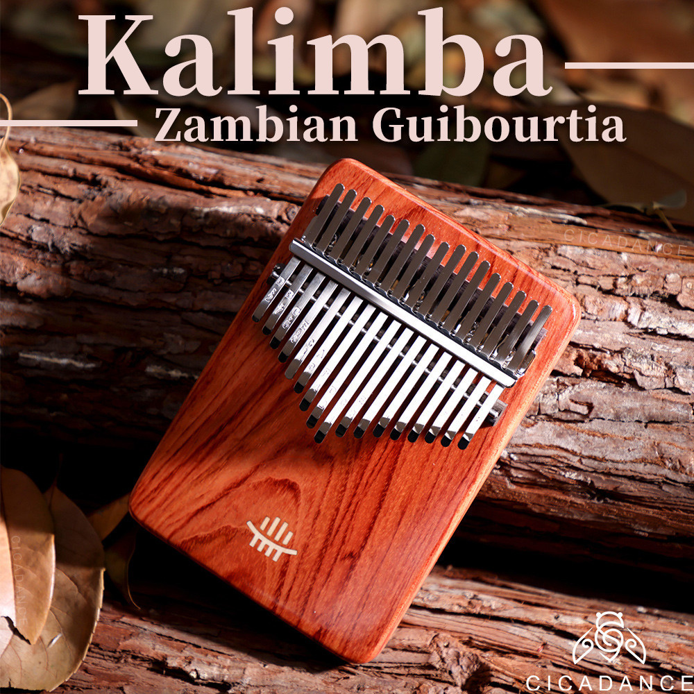 Hluru Kalimba 17 Key/21 Key Selected Zambian Rosewood Bright Tone ...