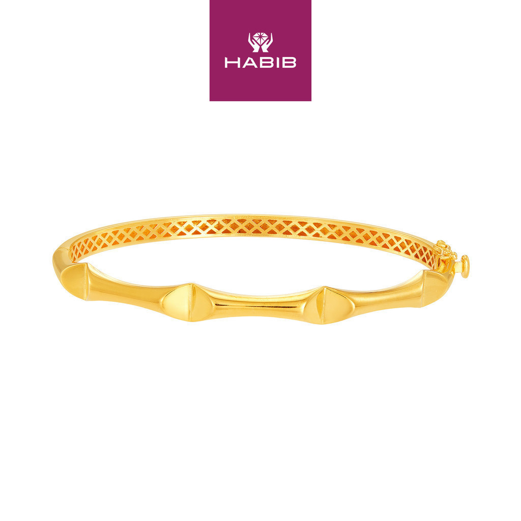 HABIB 916/22K Yellow Gold Bangle HBBNG100124 | Shopee Malaysia