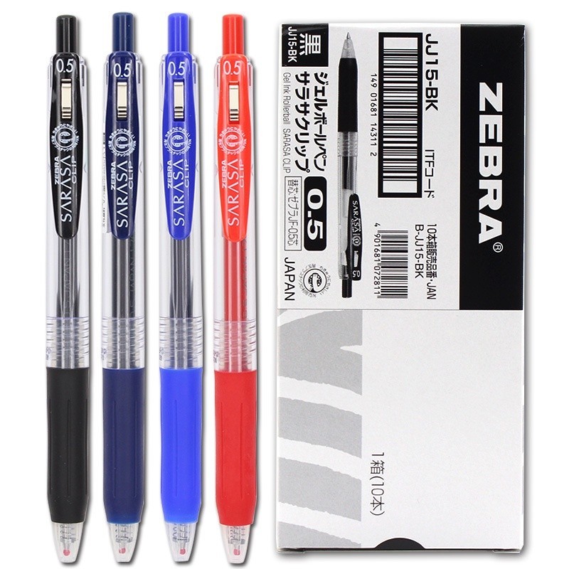 Zebra Sarasa Clip Gel Signature Pen 0.5MM JJ15 Stationery for Student ...