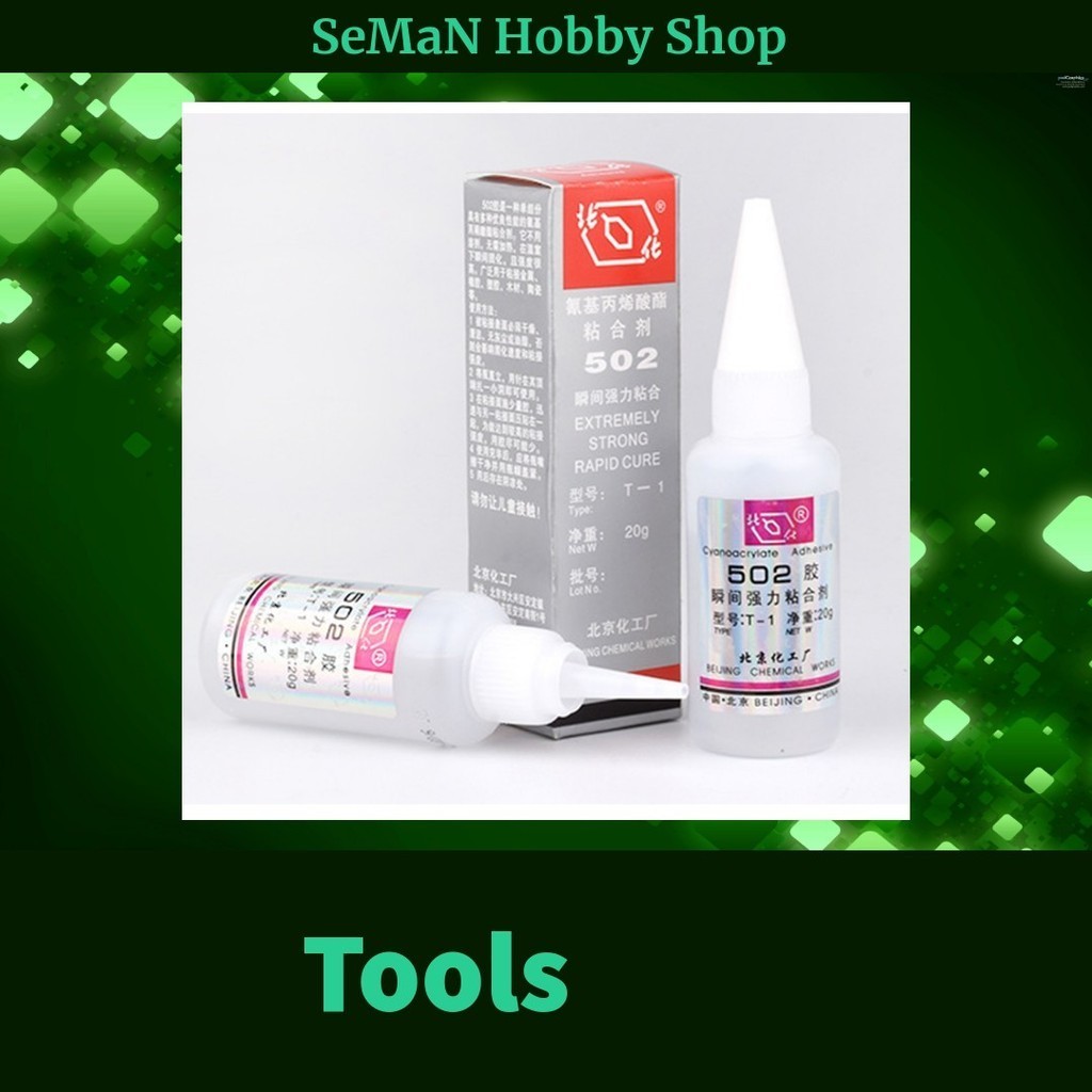 Super Glue 502 5 Second Dry Time 20g [Hobby Consumable Model Tools ...
