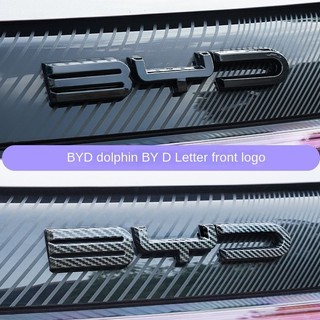 Byd Dolphin Mesh Letter Label Carbon Fiber BYD Decorative Sticker ...