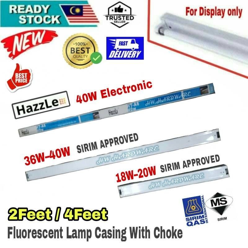 2Feet/ 4Feet Electronic Sirim Approved Fluorescent Lamp Casing With ...