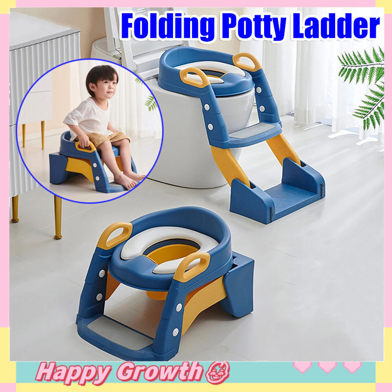 Kid Toilet Ladder Foldable Potty Seat Training Potty Toilet Bowl Potty ...