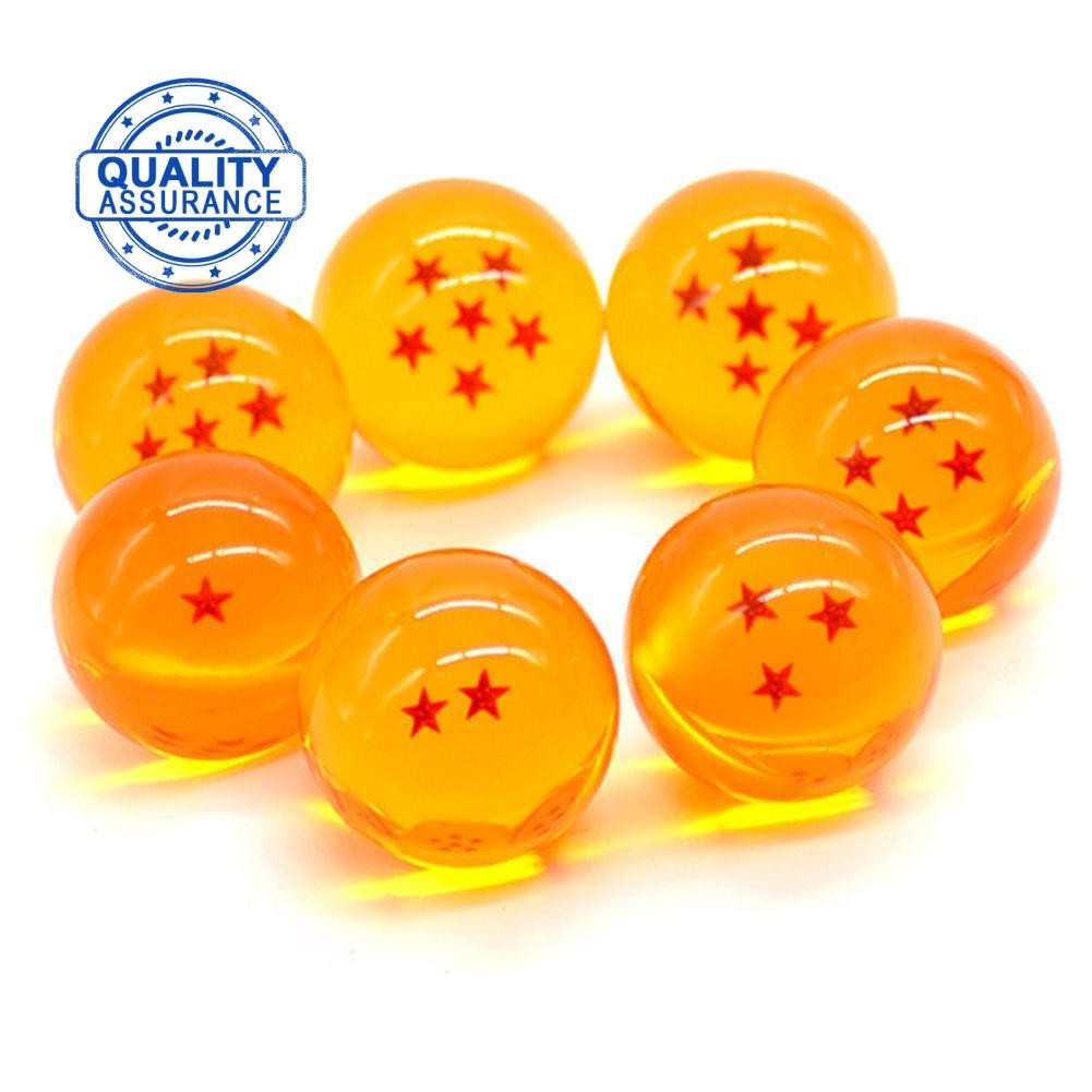3.5cm Glass Star Rating Balls Dragon Ball Figure Collectible Gift Stars ...