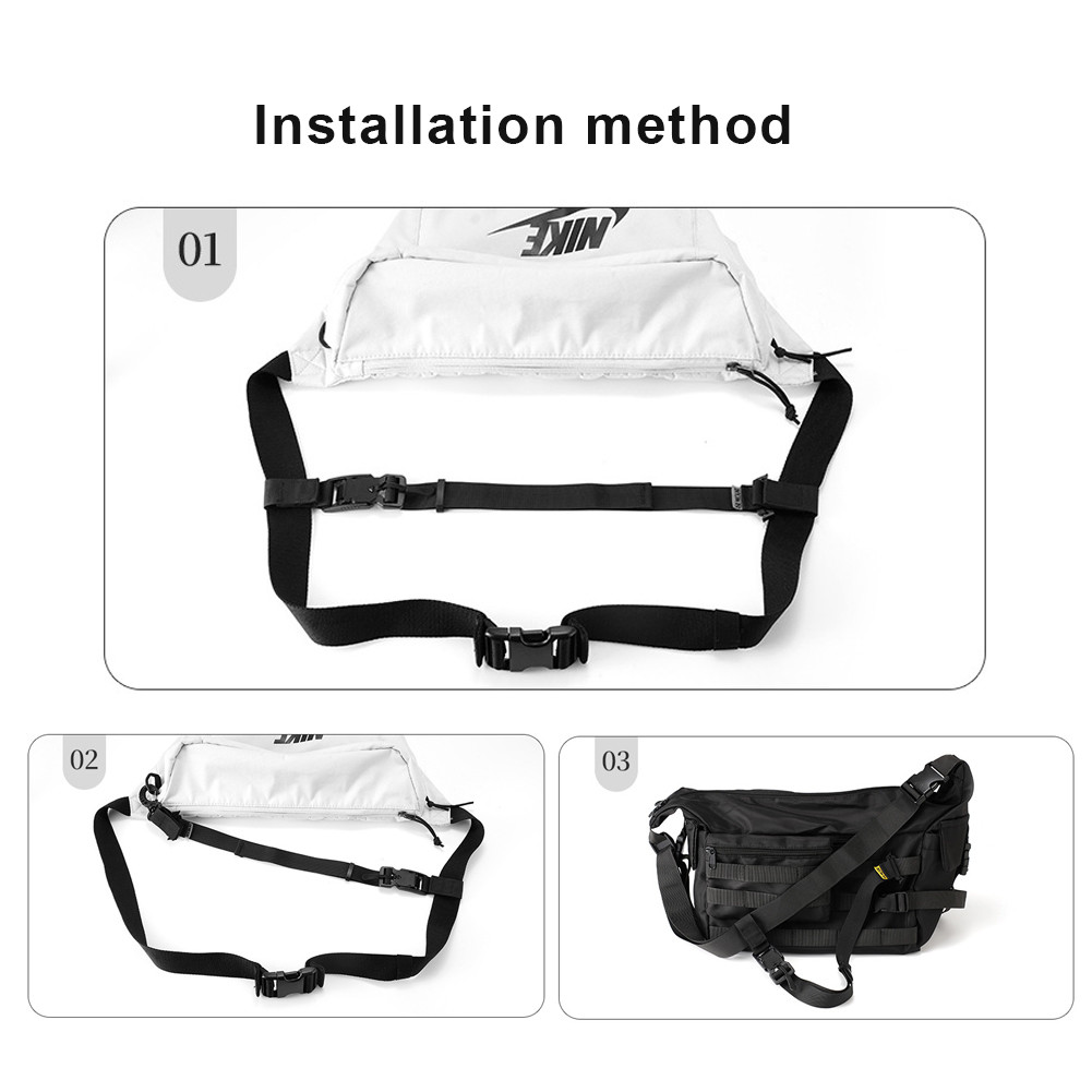 Three Point Auxiliary Fixed Shoulder Bag Anti Slip Strap Adjustable ...