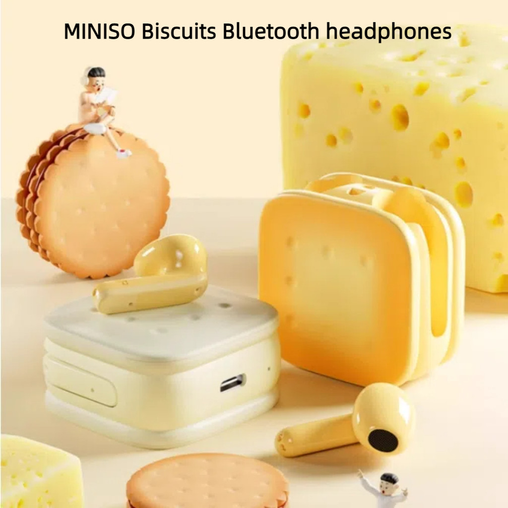 Miniso Bluetooth Headset New Style Half-In-Ear Cute Creative High ...